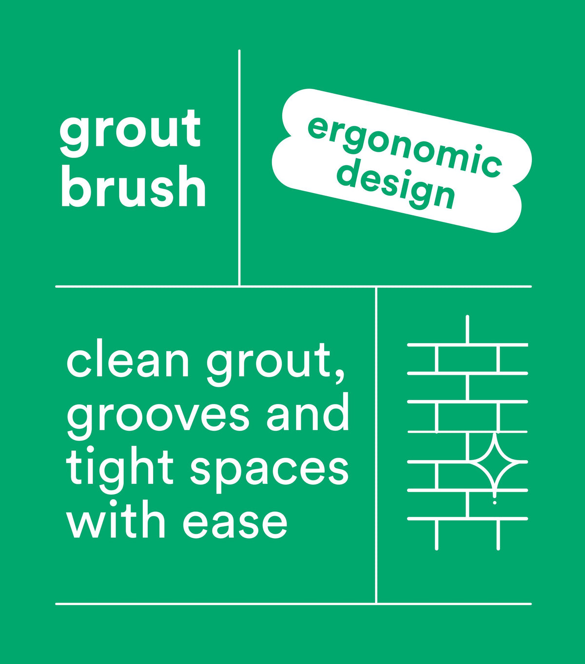 Grout Brush | Clean Stubborn Tile Grout With Ease | Koh