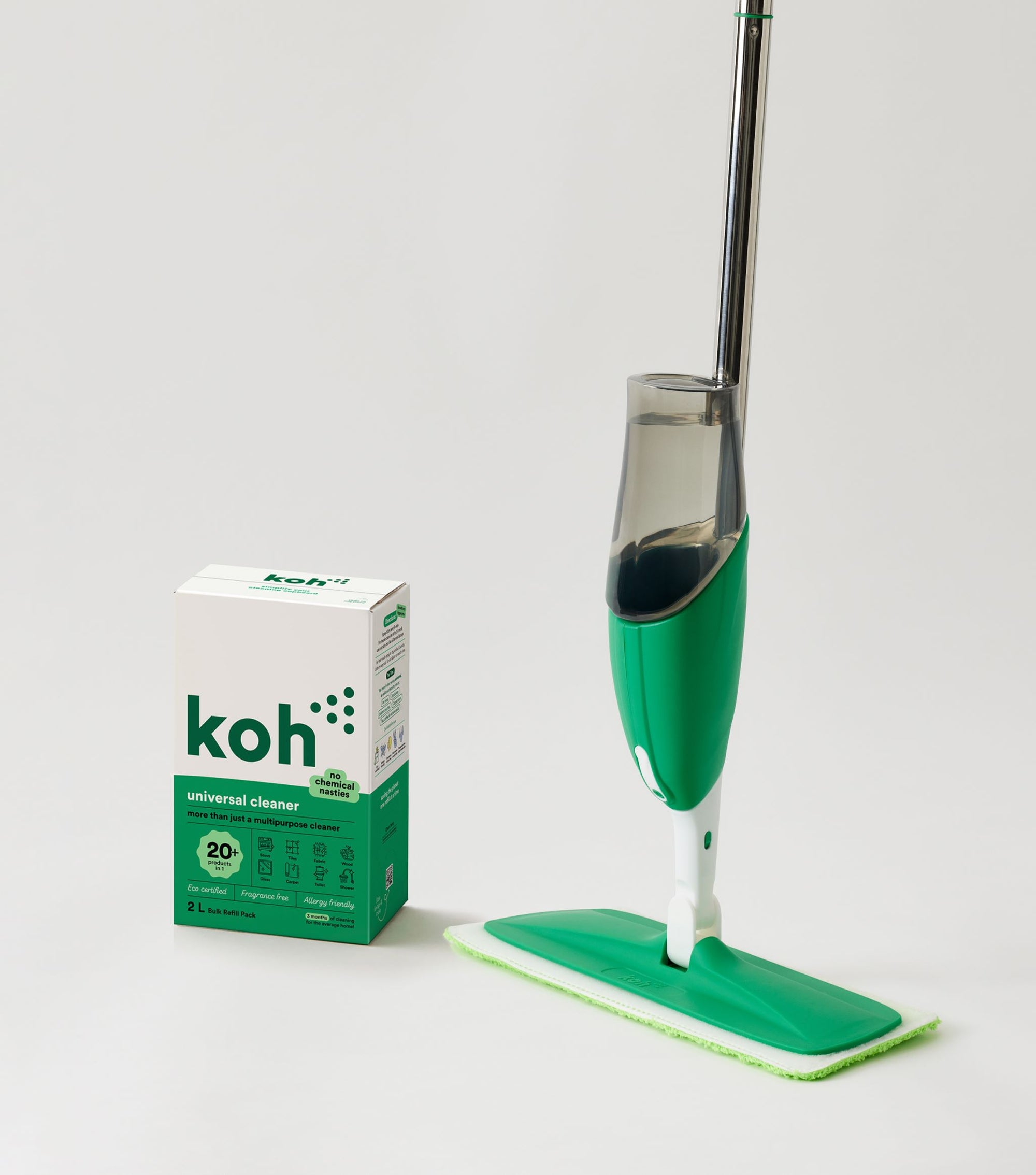Spray Mop Starter Kit | Goodbye To Your Mop Bucket | Koh
