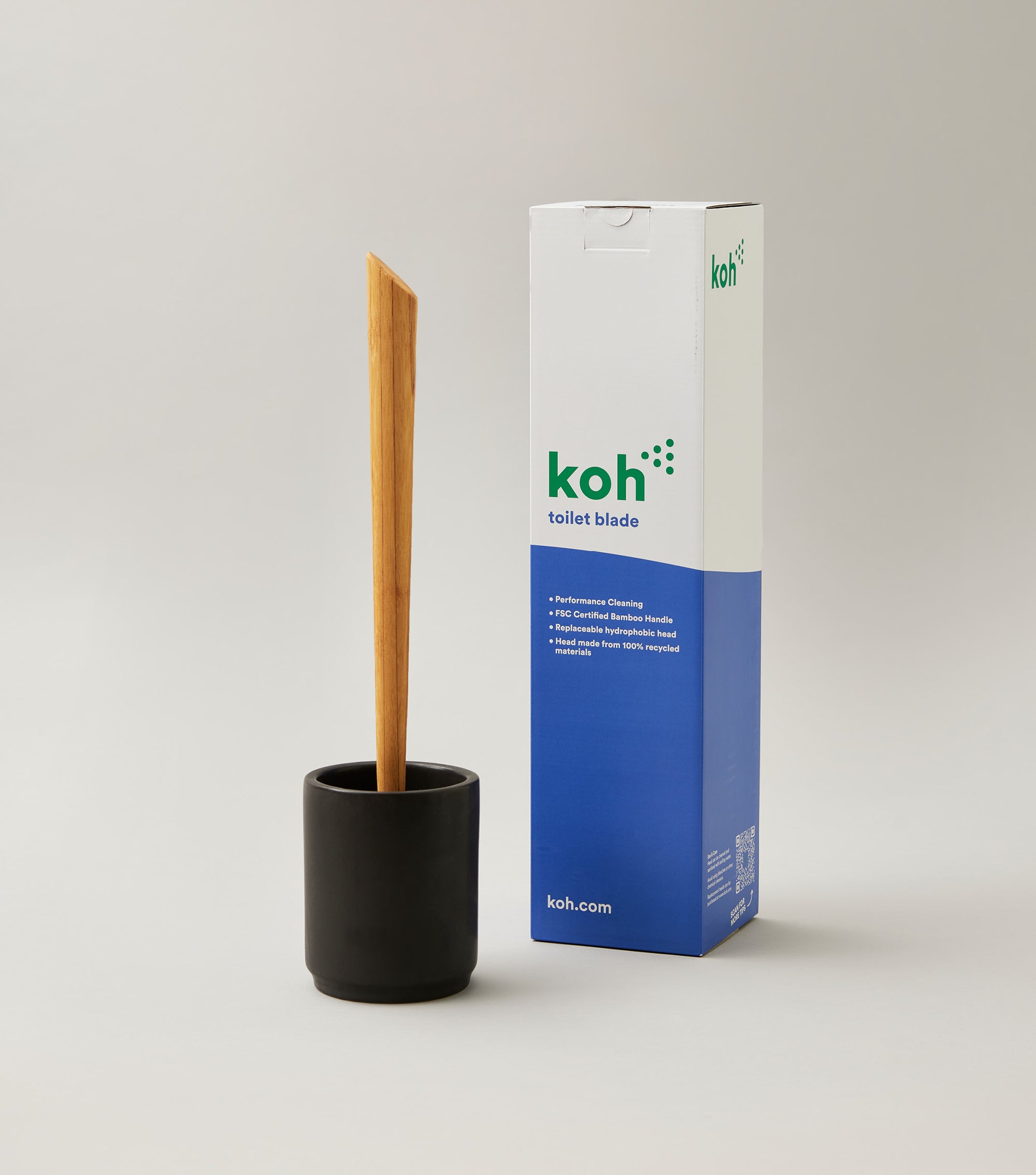 Loo Blade (charcoal) | Say Goodbye To Your Toilet Brush | Koh